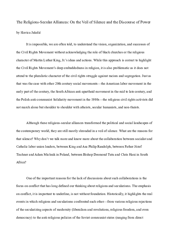 (PDF) Religious.Secular.Alliances.On.Silence&Power