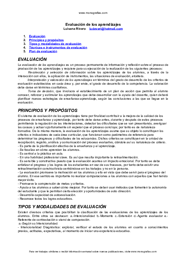 (DOC) Evaluacion-aprendizaje