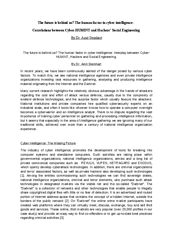 (DOC) Cyber Humint article end
