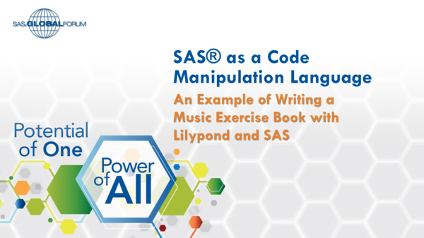 (PDF) SAS® as a Code Manipulation Language: An Example of Writing a ...