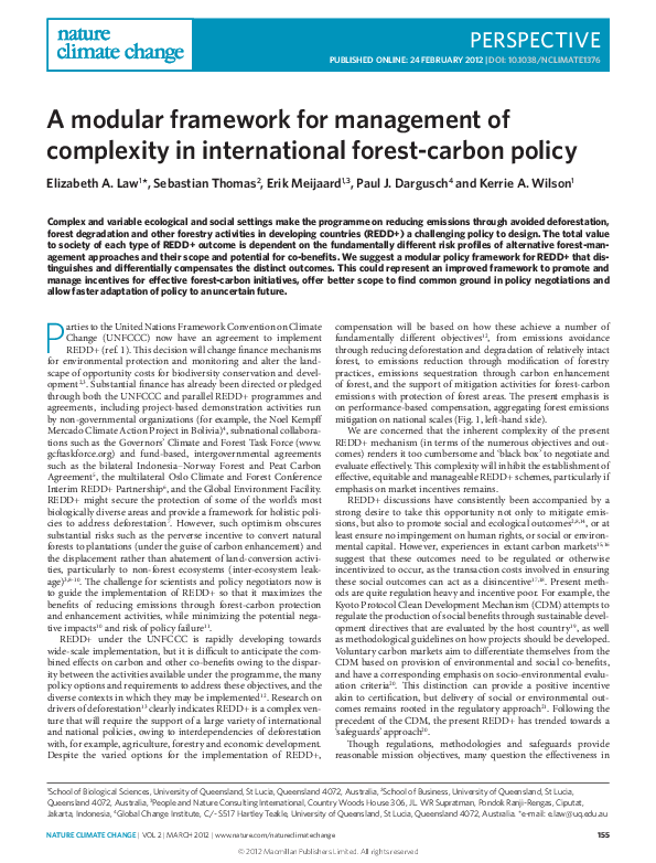 (PDF) A modular framework for management of complexity in international ...