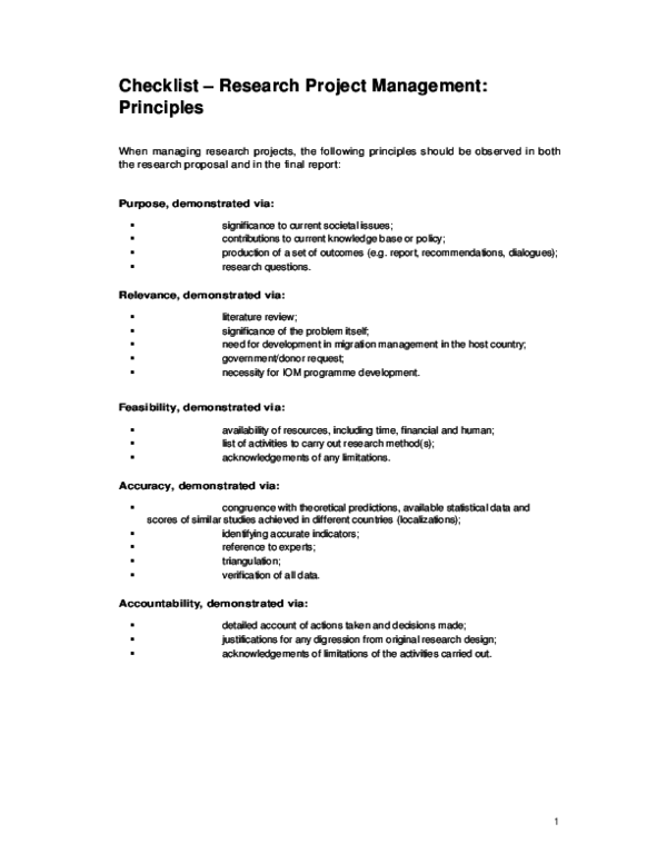 (PDF) Training Research Checklist