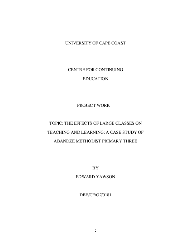 (DOC) My Research Work at my First Degree