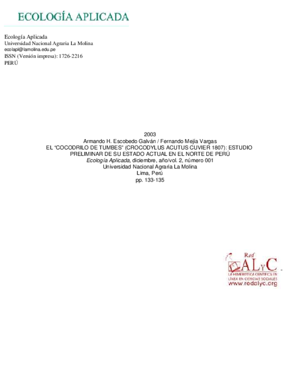 (PDF) Ecología Aplicada