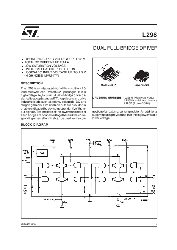 (PDF) DUAL FULL-BRIDGE DRIVER