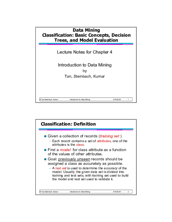 (PDF) Chap4 basic classification