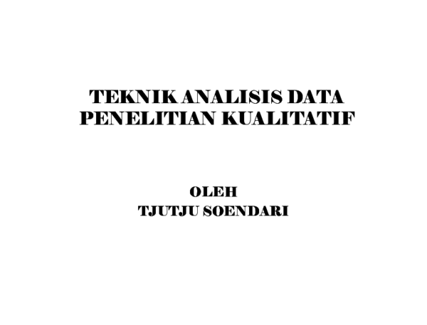 (PDF) Teknik analisis dt kual ppt [Compatibility Mode]