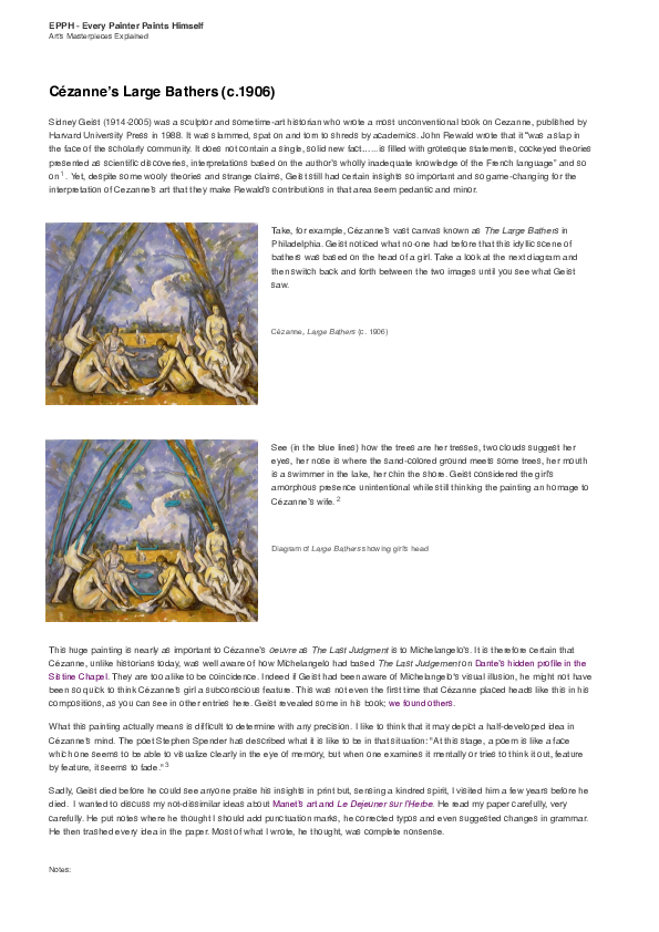 (PDF) Cézanne's Large Bathers c.(1906)