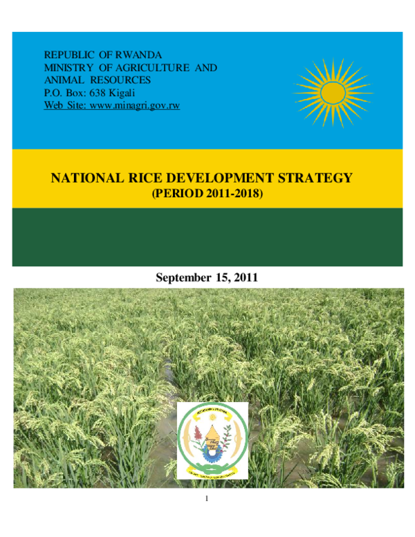 (PDF) Rwanda rice