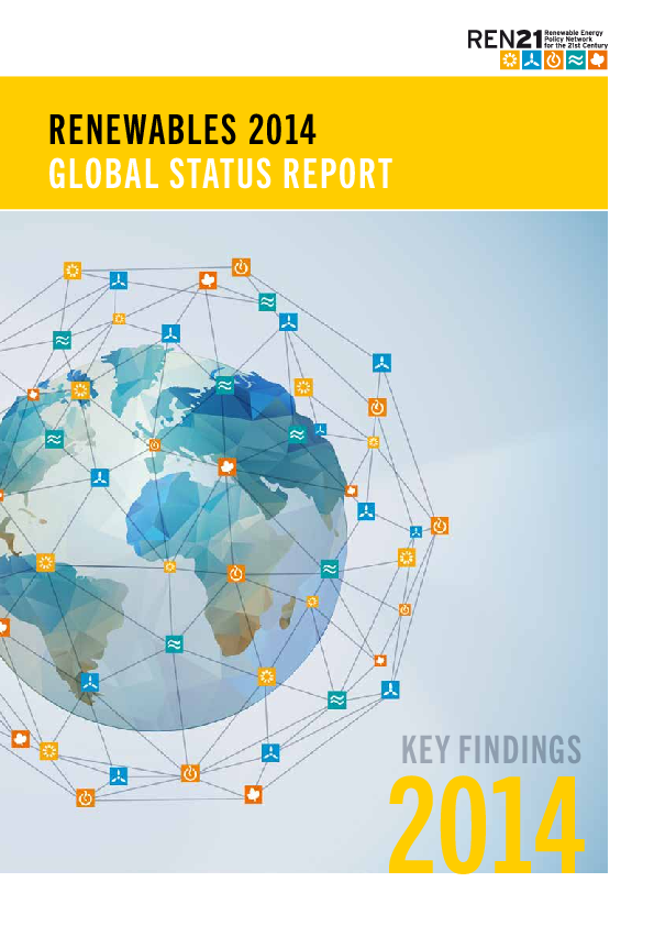(PDF) RENEWABLES 2014 GLOBAL STATUS REPORT 2014 KEY FINDINGS