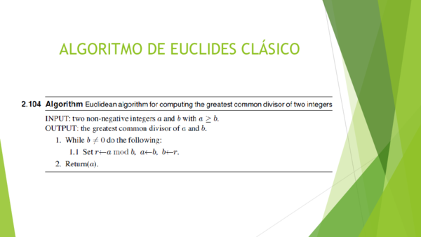 (PPT) ALGORITMO DE EUCLIDES CLASICO