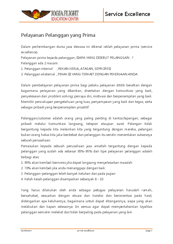 (DOC) SERVICE EXCELLENCE | Ekanovi Sagitarinaryanti - Academia.edu