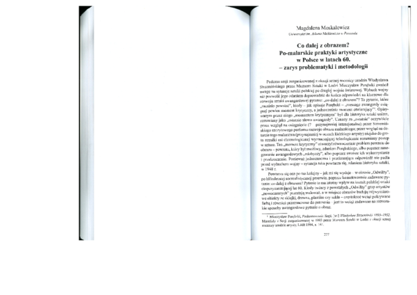 (PDF) Co dalej z obrazem? Po-malarskie praktyki artystyczne w Polsce w ...