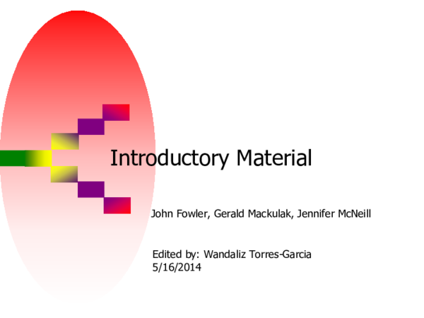 (PDF) Introductory Material