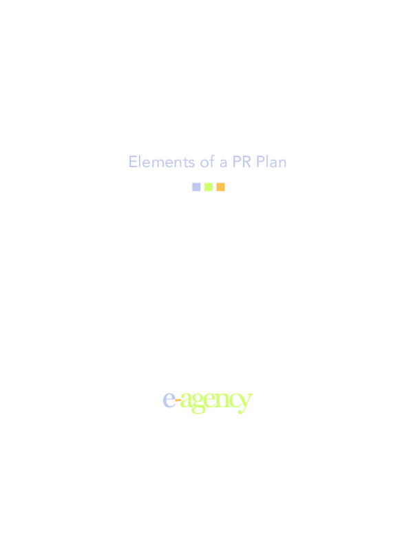 (PDF) Elements of a PR Plan