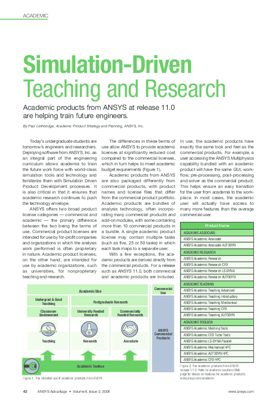 (PDF) ACADEMIC Simulation-Driven Teaching and Research