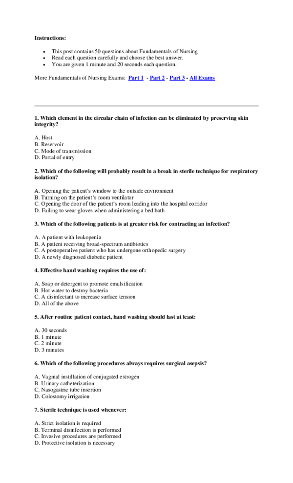 (DOC) Sample rotational exams