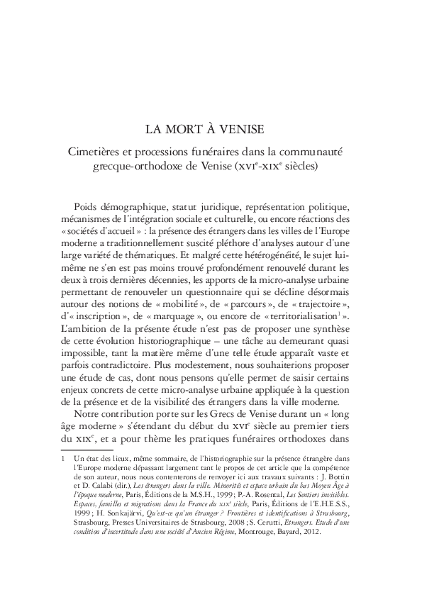 Mathieu Grenet, « La mort à Venise. Cimetières et processions ...