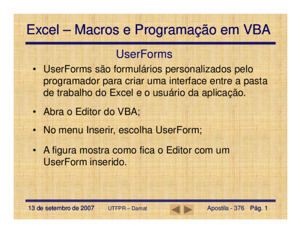 Excel – Macros e Programação em VBA