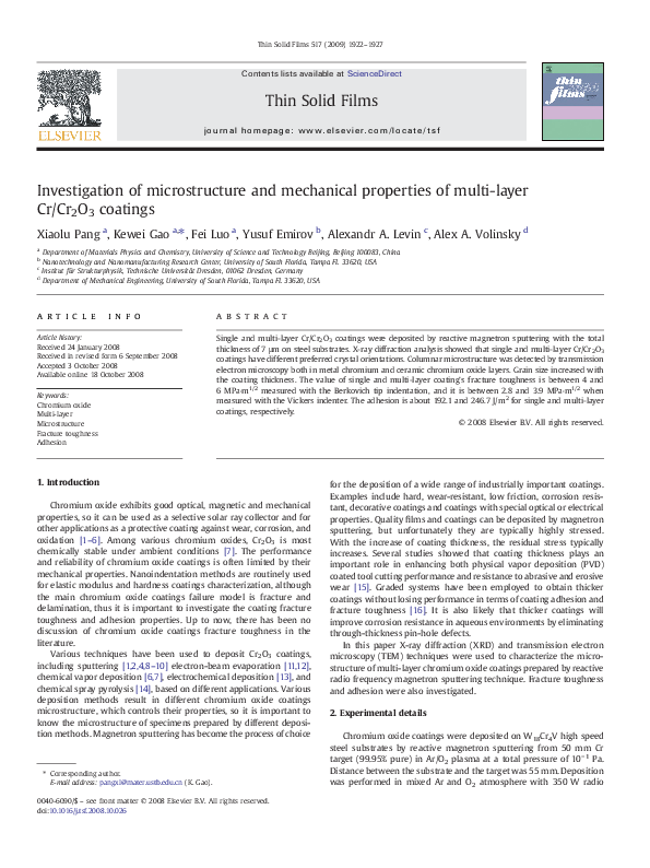 (PDF) Investigation of microstructure and mechanical properties of ...