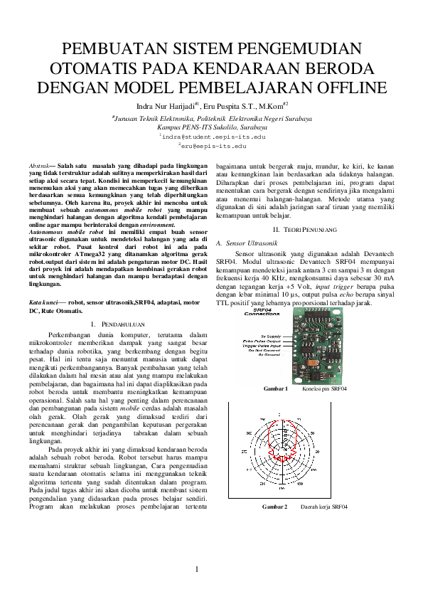 (PDF) PEMBUATAN SISTEM PENGEMUDIAN OTOMATIS PADA KENDARAAN BERODA ...