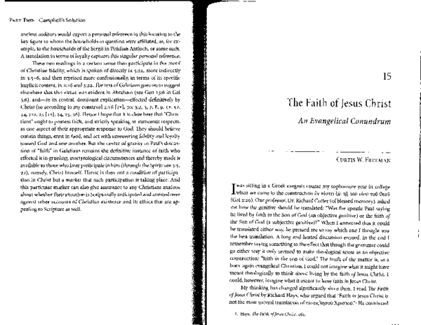 (PDF) The Faith of Jesus Christ