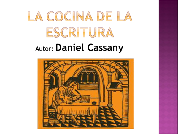 (PPT) La cocina de la escritura