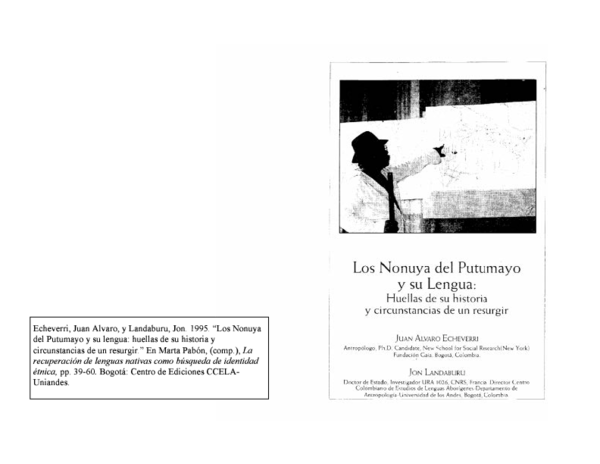 (PDF) Los nonuya del Putumayo y su lengua: Huellas de su historia y ...