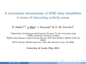 (PDF) A mechanistic interpretation of MHD shear instabilities in terms ...