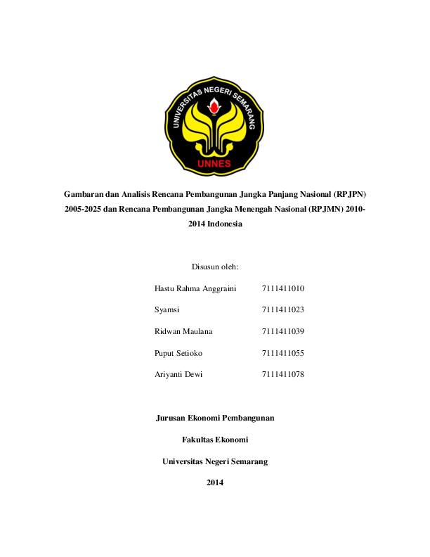 (DOC) RPJMN DAN RPJPN