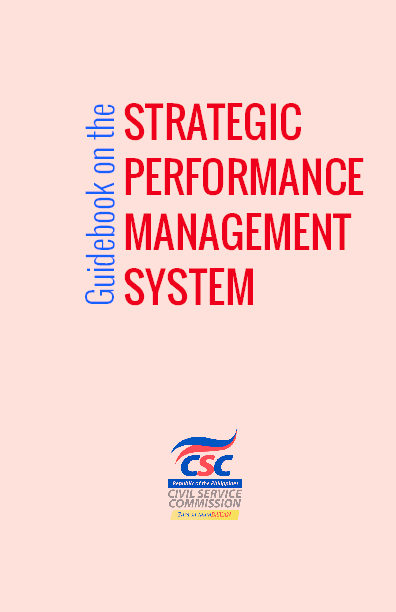 (PDF) Guidebook on the STRATEGIC PERFORMANCE MANAGEMENT SYSTEM