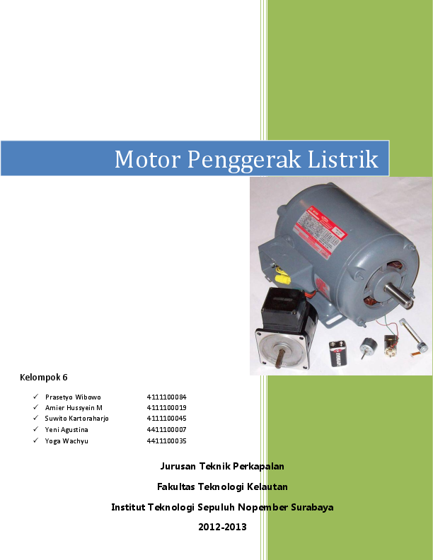 Motor penggerak Listrik