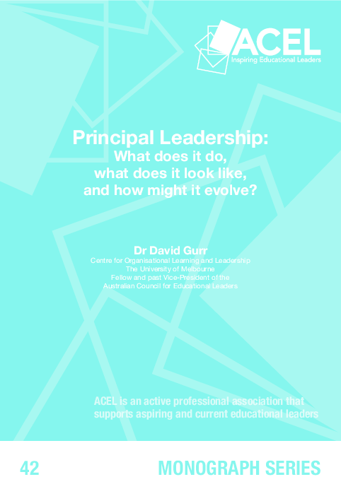 (PDF) Gurr, D. (2008) Principal leadership: What does it do, what does ...