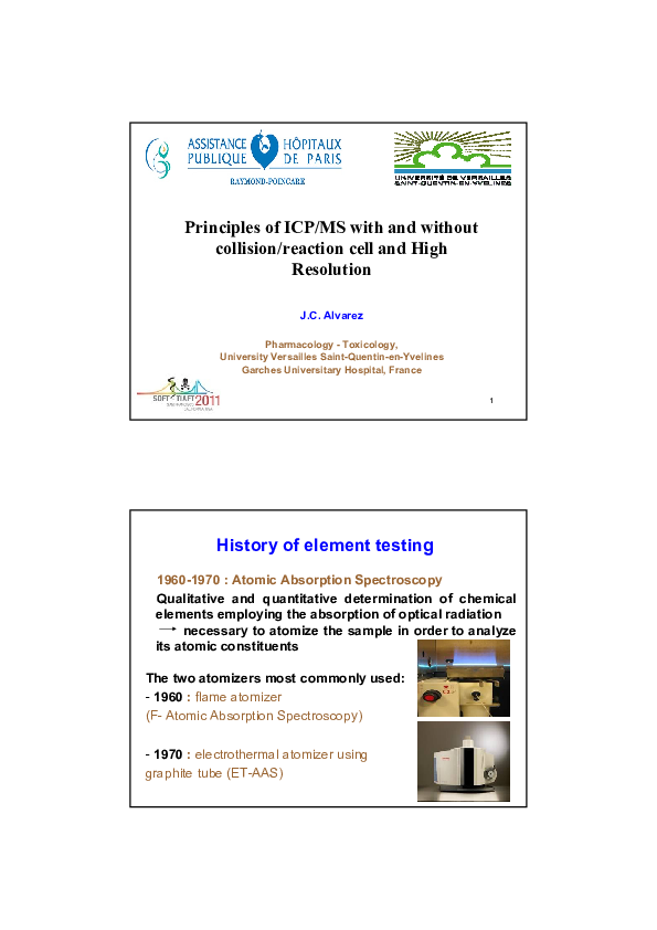 Pdf Principles Of Icp Ms With And Without Collision Reaction Cell And High Resolution History