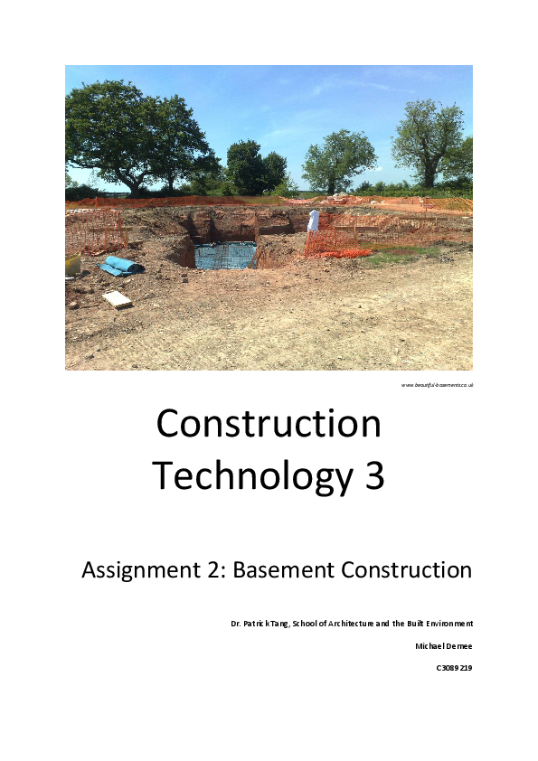 Types Of Basement Construction Methods Pdf - Openbasement