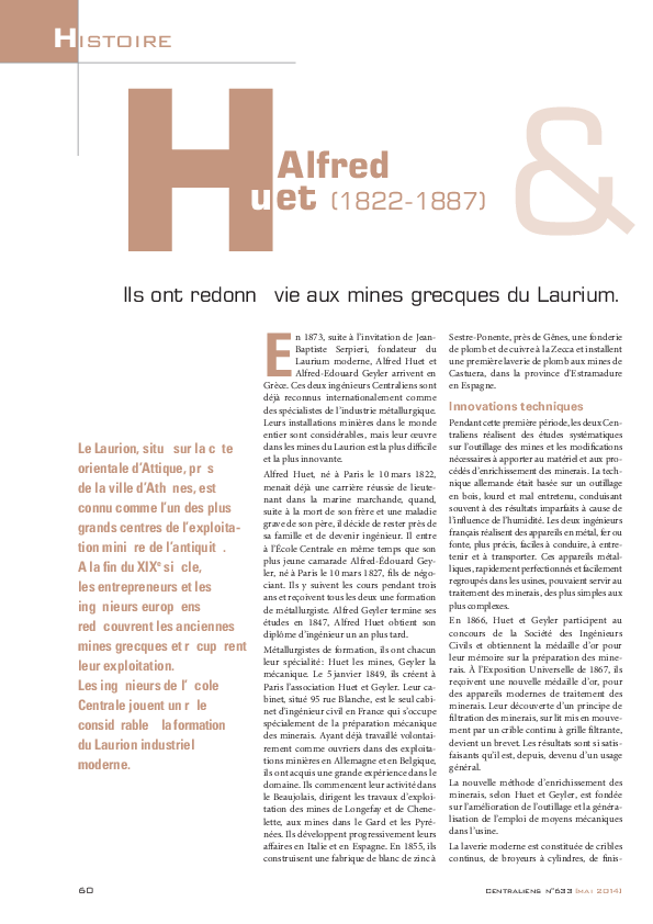 (PDF) Alfred Huet (1822-1887) et Alfred-Edouard Geyler (1827-1878)