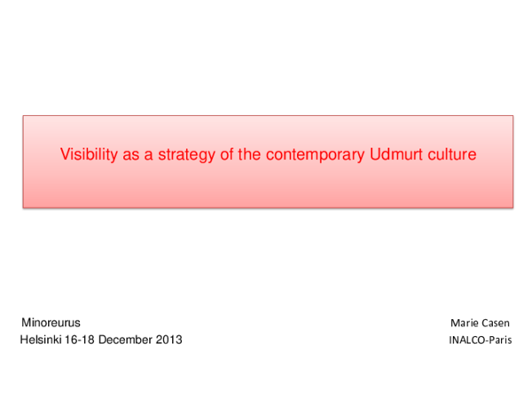 (PPT) ppt - The cultural strategy of visibility