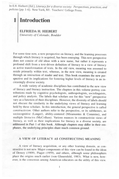 (PDF) Introduction to Literacy for a Diverse Society