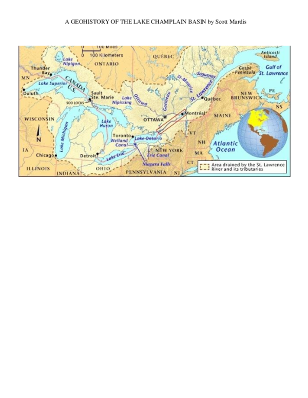 (PDF) A Geohistory of the Lake Champlain Basin