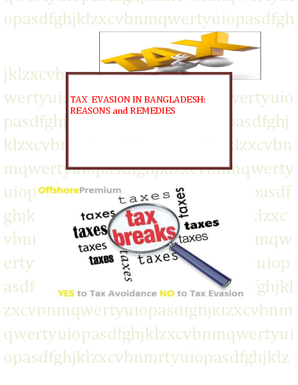 (DOC) Tax evasion in Bangladesh /survey report
