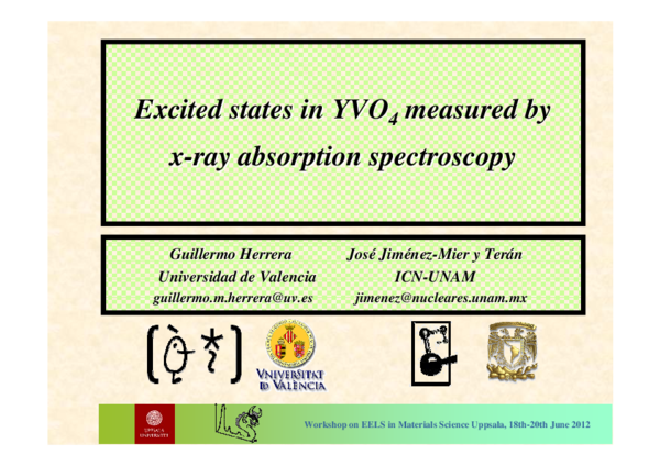 (PDF) Excited states in YVO4 measured by x- ray absorption spectroscopy