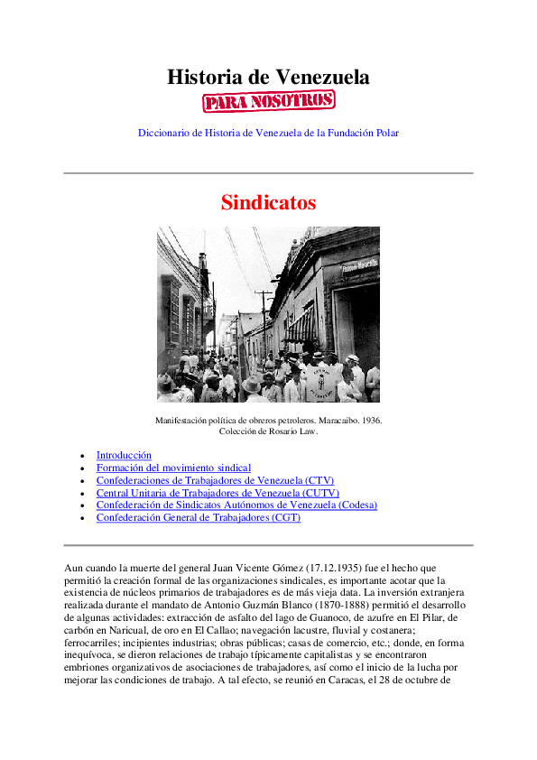 (PDF) Historia de Venezuela