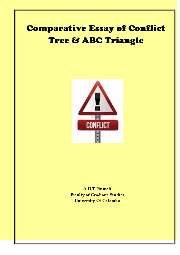 (DOC) Comparative Essay of Conflict Tree & ABC Triangle