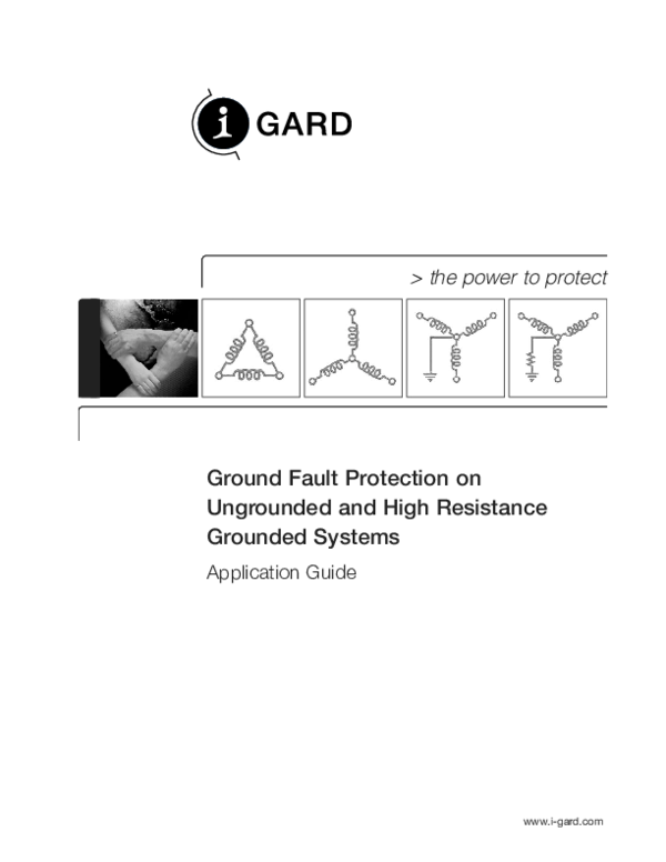 (PDF) Ground Fault Protection on Ungrounded and High Resistance ...