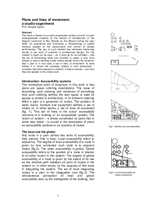 (PDF) PLANS AND LINES OF MOVEMENT