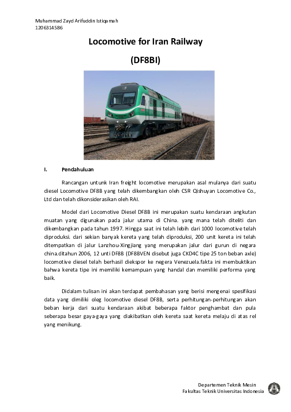 (DOC) Locomotive for Iran Railway (DF8BI