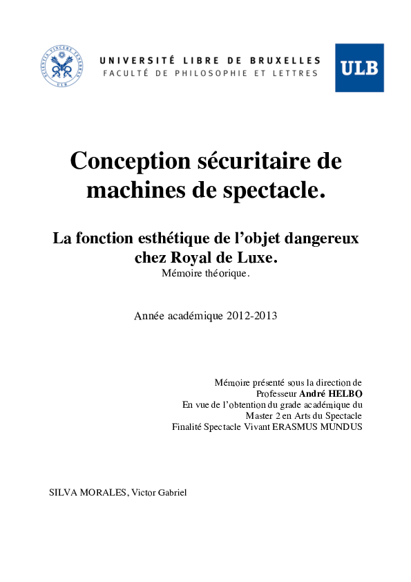 conception des machines