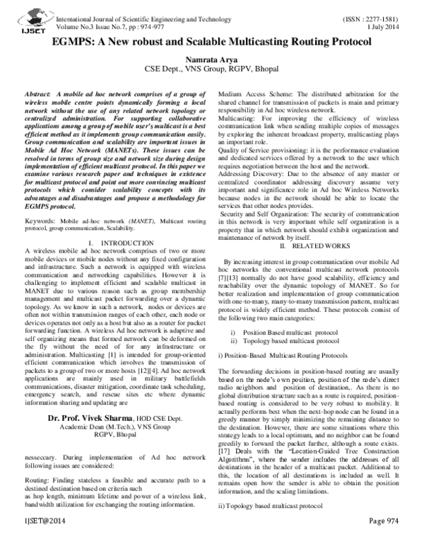 Pdf Egmps A New Robust And Scalable Multicasting Routing Protocol