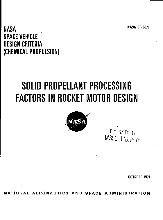 (PDF) NASA sp8075 Space Vehicle Design Criteria Solid Propellant ...