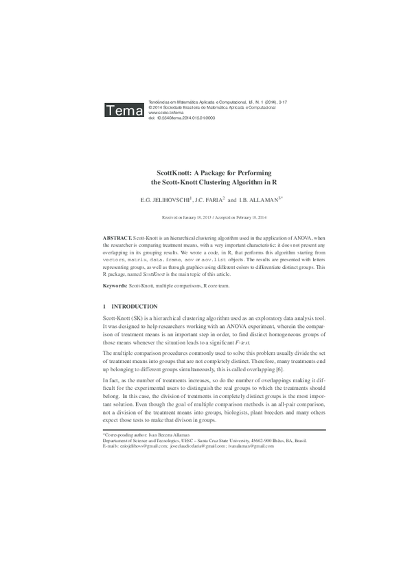 (PDF) ScottKnott: A Package for Performing the Scott-Knott Clustering ...